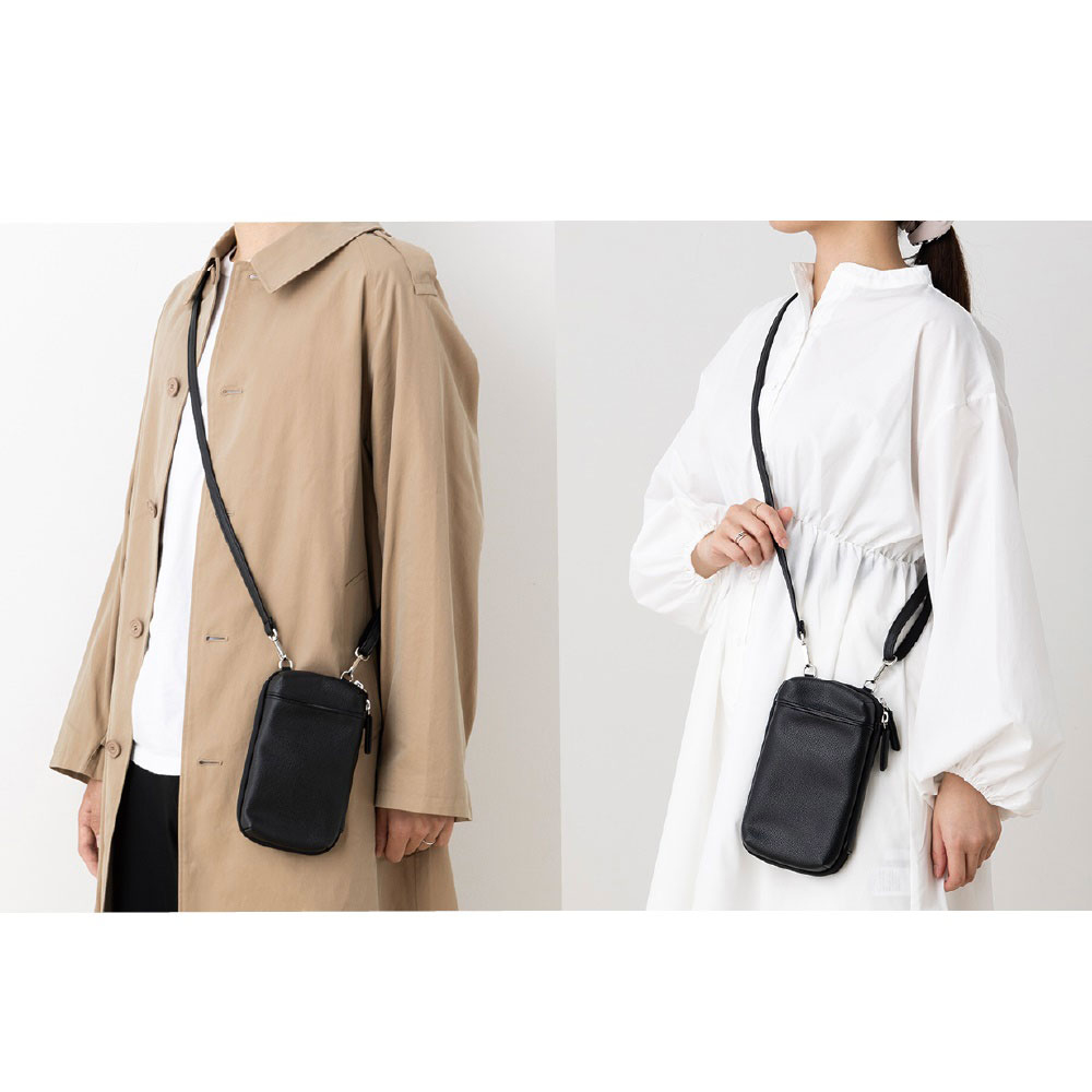 ショルダーウォレット/ブラック SMC-FC10BK（tm） | ナカバヤシ