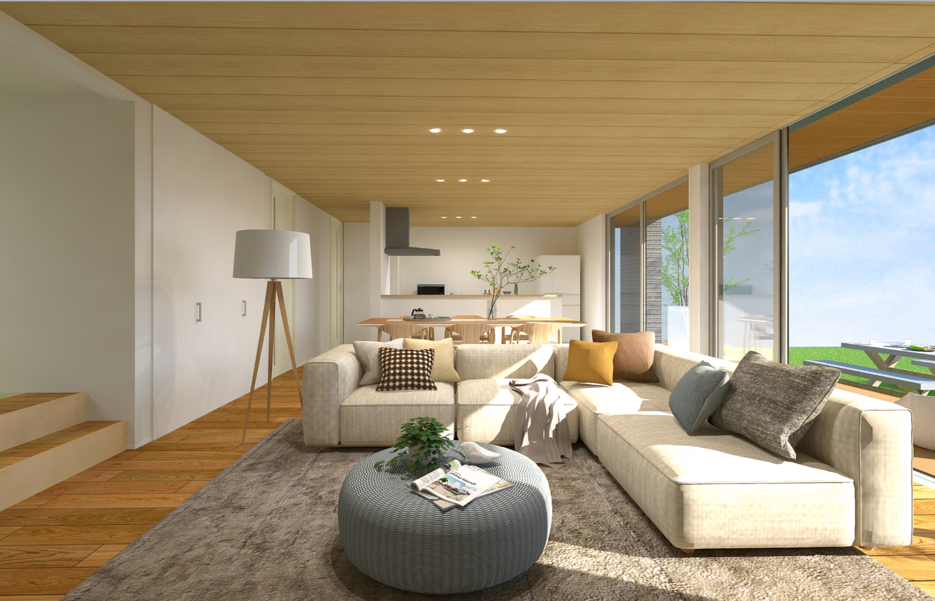 自然光溢れる家族のくつろぎ空間 | 積水ハウスの間取り例【くふうイエタテ】