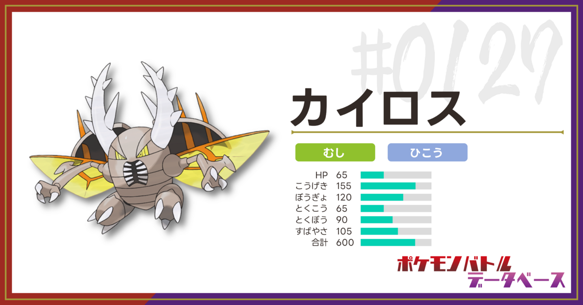 メガカイロスの使用率・上位構築・対策（シーズン36・シングル）【ポケモンSV】 | ポケモンバトルデータベース スカーレット・バイオレット