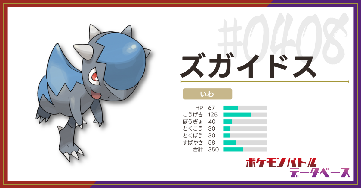 ズガイドスの使用率・上位構築・対策（シーズン28・シングル）【ポケモンSV】 | ポケモンバトルデータベース スカーレット・バイオレット