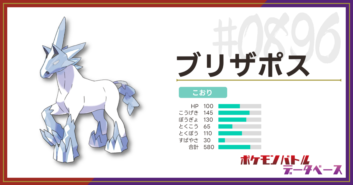 ブリザポスの使用率・上位構築・対策（シーズン33・シングル）【ポケモンSV】 | ポケモンバトルデータベース スカーレット・バイオレット