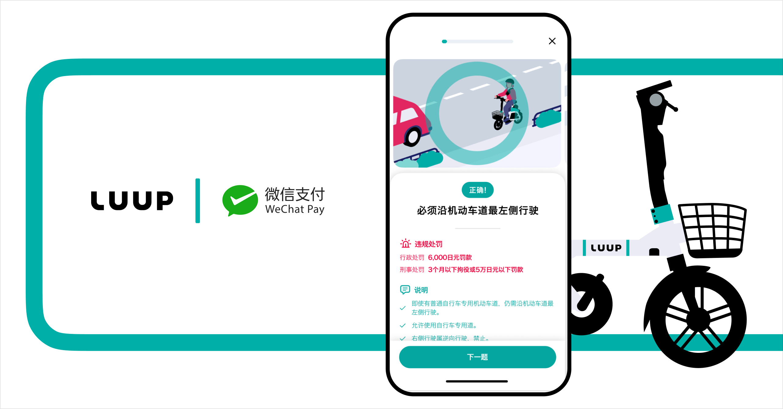 LUUPが中国「WeChat Pay」と連携し、WeChatミニプログラムをリリース | Luup（ループ） | 電動キックボードシェア ...