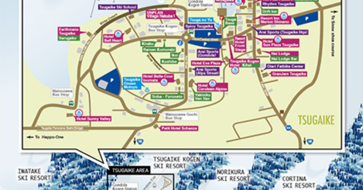 Hakuba Valley - Otari Area Map | Ski Japan Holidays