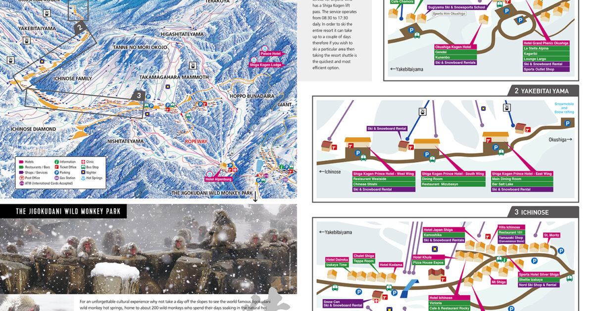 Shiga Kogen Village Map | Ski Japan Holidays